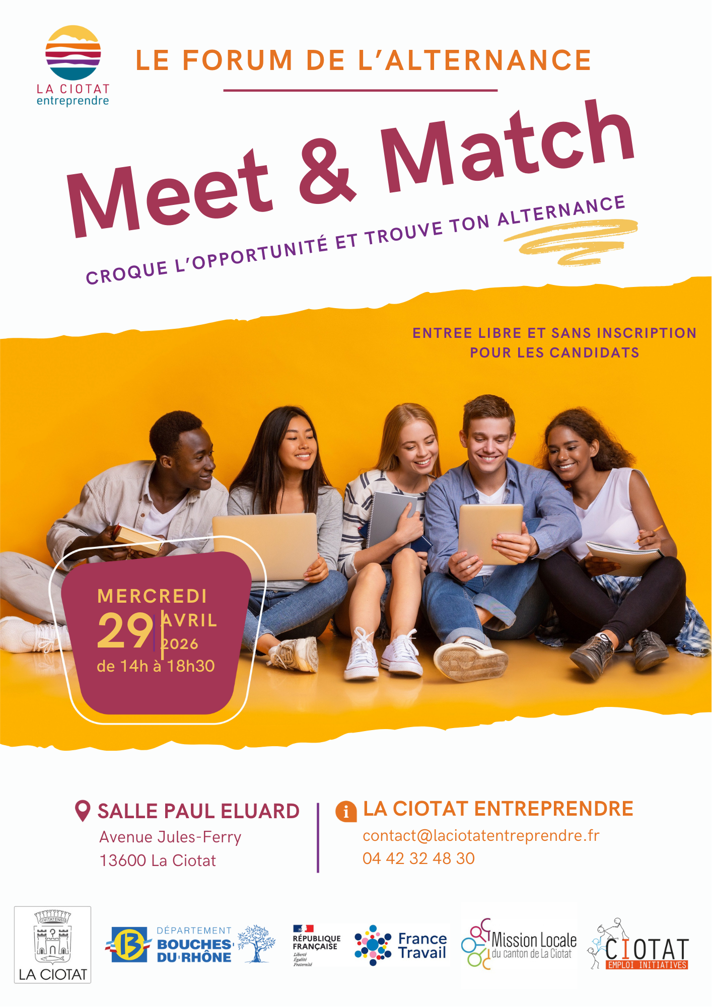 Meet & Match 2026 : Le Forum de l'Alternance à La Ciotat